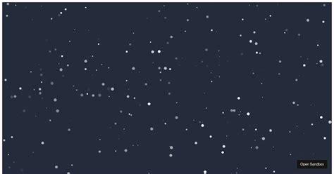React Snow Particle Examples Codesandbox