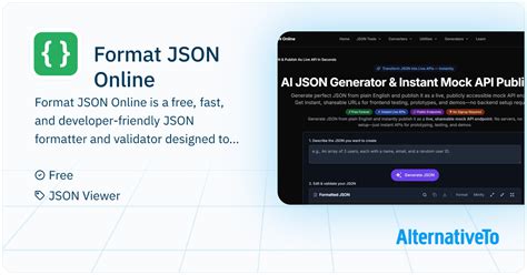 Format Json Online A Free Fast And Clean Web Based Tool To Format
