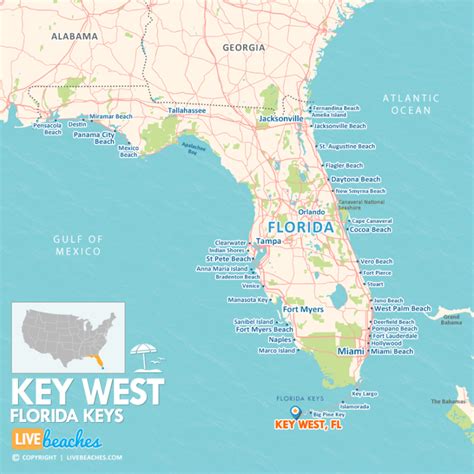 Map Of Key West Florida Where Is Key West Fl
