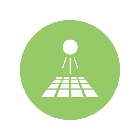 태양 전지판 벡터 아이콘 로고 라인 컬러 Eps 10 재생 가능 에너지 그림 햇빛에서 전기로 변환 전력 에코 인식 기호 웹 앱 개발을 위해 흰색으로 격리됨 프리미엄 벡터