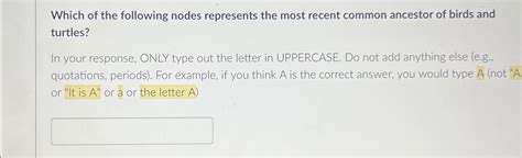 Solved Which Of The Following Nodes Represents The Most