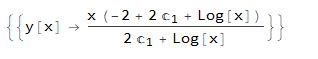 Differential Equations How To Obtain These ODE Solutions Using DSolve