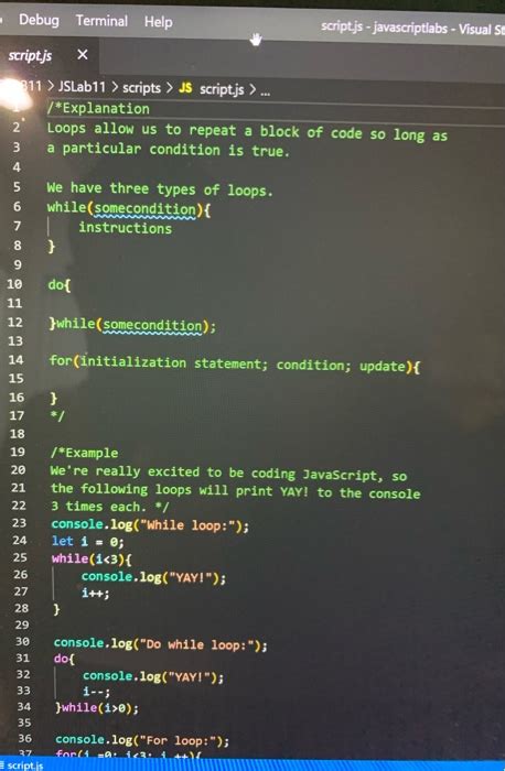 Solved Debug Terminal Help Scriptjs Javascriptlabs