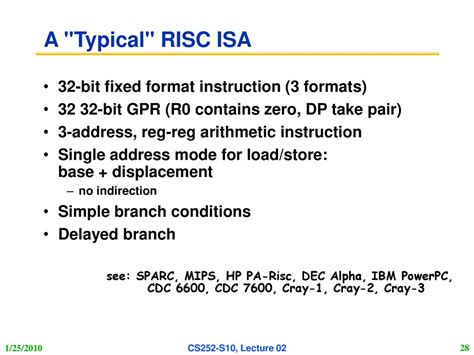 Eecs 252 Graduate Computer Architecture Lecture 2 0 Review Of