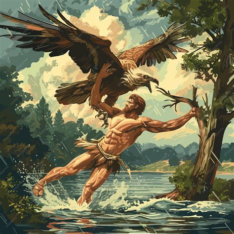Premium Vector Twelvelaborsmythologyhercules