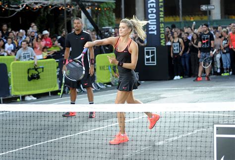 Eugenie Bouchard At Nikes Street Tennis Event In New York Hawtcelebs