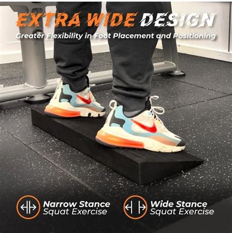 Squat Wedge Block Large One Piece Squat Wedge Slant Board For Squats