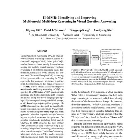 Ii Mmr Identifying And Improving Multi Modal Multi Hop Reasoning In