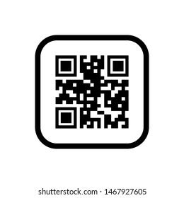 Qr Code Label Stock Vector Royalty Free 1262195410 Shutterstock