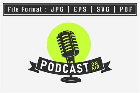 simple badge podcast logo icon vector graphic by pyruosid · creative