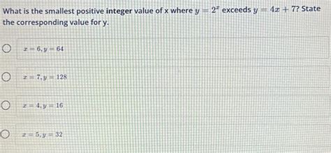 solved what is the smallest positive integer value of x