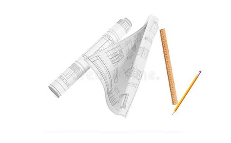 Roll Blueprints Vector Stock Illustrations 136 Roll Blueprints Vector Stock Illustrations