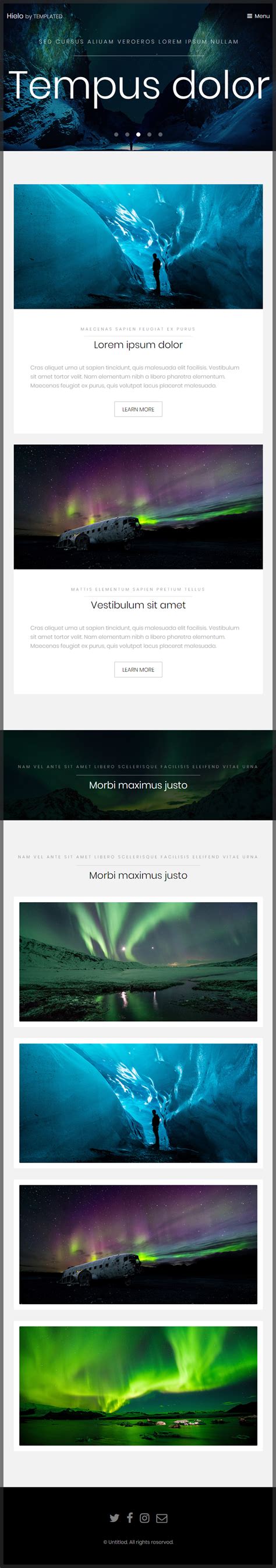 Reponsive Html5 Parallax Theme Bypeople