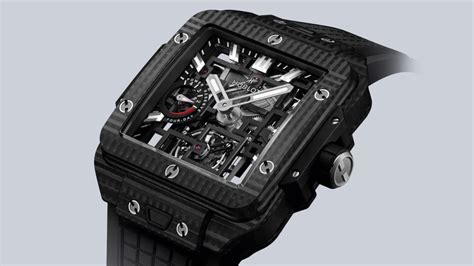 Hublots New Square Bang Tourbillon Is The First To Feature A 3d Carbon