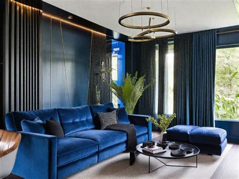 Black And Blue Living Room Decor Ideas Inspiration Shop Now