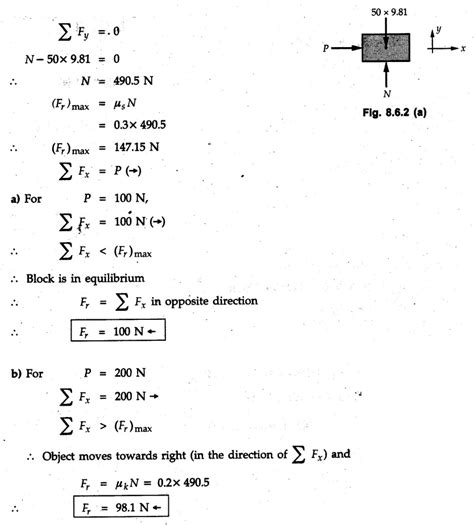 Solved Example And Practice Problems Dry Friction