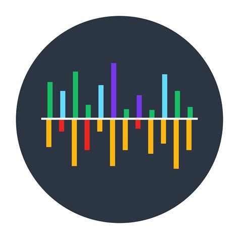 Data Analytics Flat Rounded Icon Of Statistical Graph 6742421 Vector Art At Vecteezy