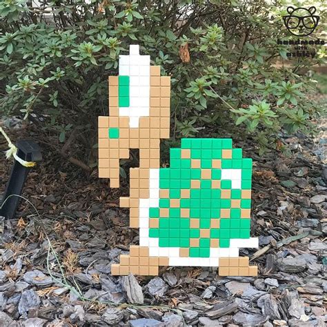 8 Bit Lakitu And Koopa Troopa Super Mario Bros Pixel Art Tutorial Handmade With Ashley