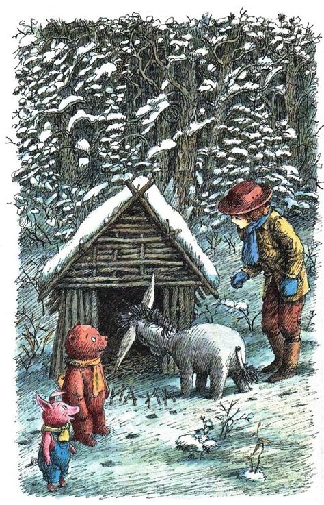 Борис Диодоров Винни Пух и все все все Illustration Art Christmas Illustration Illustrators