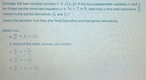 Solved Wa Consider The Two Variable Function 2 E Fx4 1