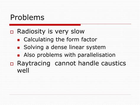 Ppt Computer Graphics Global Illumination Monte Carlo Ray Tracing And Photon Mapping Lecture