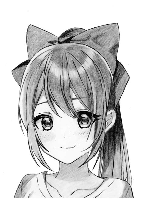 Легкий Рисунок Аниме Карандашом 70 фото