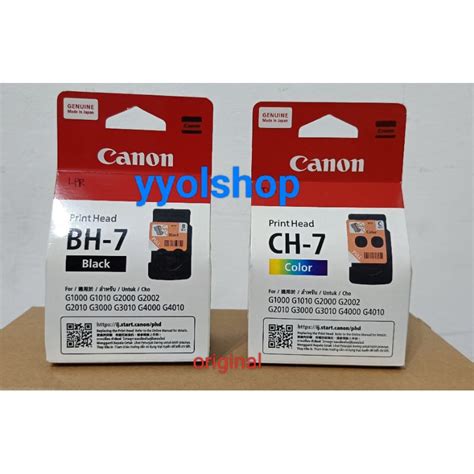 Jual Head Cartridge Canon Bh7 Ch7 Printer Canon G1010 G2010 G3010 G4010 Original Shopee Indonesia