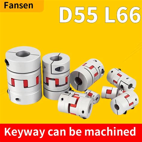 D55l66 Gs24 Gr 커플러 알루미늄 플럼 플렉시블 샤프트 커플 링 모터 커넥터 55mm 66mm Cnc 플렉시블 커플러 3d 프린터 1 개축 커플링