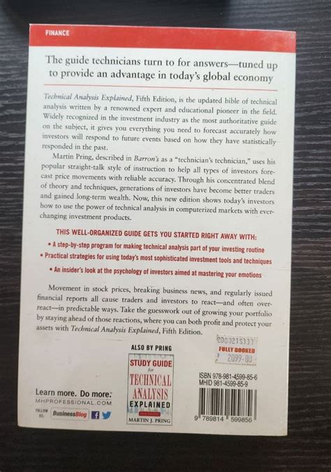 Technical Analysis Explained By Martin J Pring Hobbies And Toys Books And Magazines Textbooks On