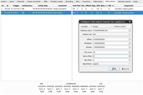 Dyno Dynamometer Software CAN Bus Outputs Perek Dyno Dynamometer Software CAN Bus Outputs Perek