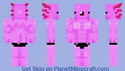 Cute Axolotl Request Minecraft Skin