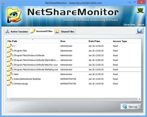 NetShareMonitor Network File Share Monitoring Software