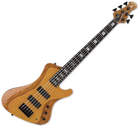 Esp Ltd Stream 1005 Flamed Maple 5 String Electric Bass Honey Natural