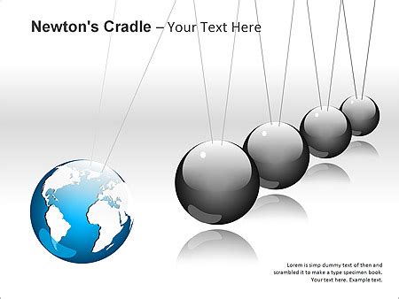 Newtons Cradle PPT Diagrams Chart Design ID 0000001955 SmileTemplates Com