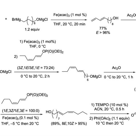 Scheme 4 Synthesis Of Several Insect Sex Pheromones A Red Bollworm