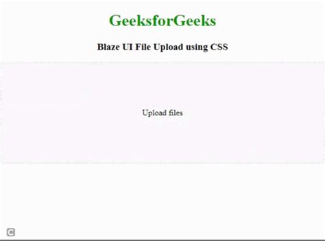 Blaze UI File Upload GeeksforGeeks