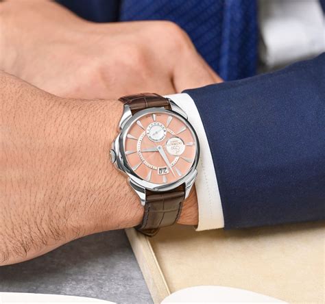 Pre Owned Jacob And Co Palatial Men Watch In Salmon Colour Dial