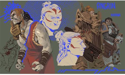 Female Angron And Kharn By Plasmometer R Imaginarywarhammer