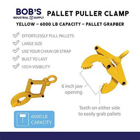 Getuscart Bisupply Pallet Puller Clamp 6000 Lb Pound Pulling