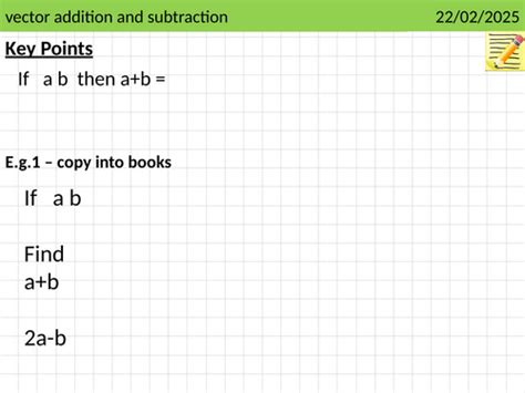 vector addition and subtraction teaching resources