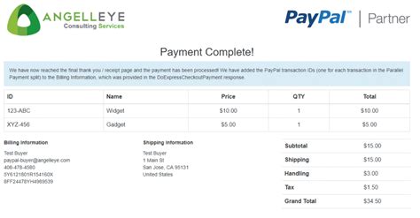Paypal Express Checkout Php Parallel Payments Demo Kit Angelleye