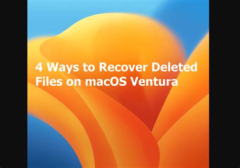 Recover Lost Photos After Macos Ventura Update Monterey And Big Sur Available Qiling