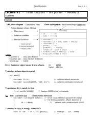 Understanding Data Structures Classes Inline Functions And Course Hero