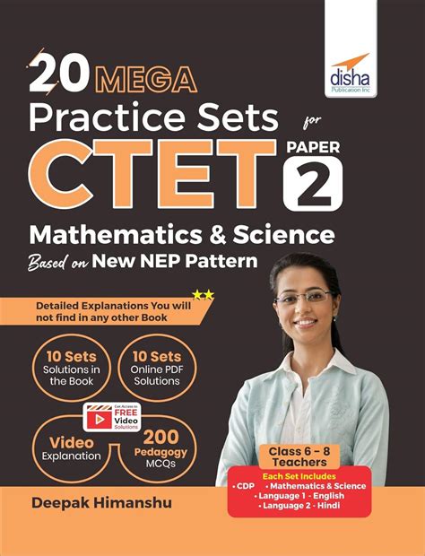 20 Mega Practice Sets For Ctet Paper 2 Mathematics And Science Based On