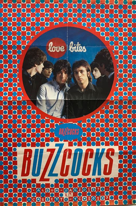 Original 1978 Buzzcocks Promotional Poster For The Album Love Bites