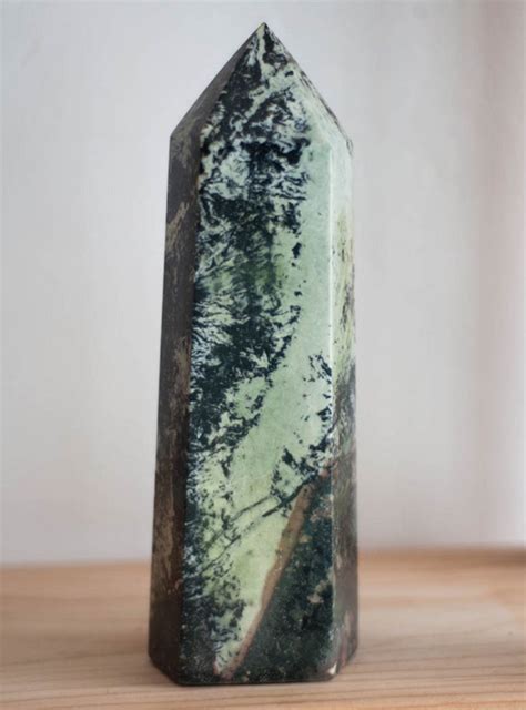 Large Green Jasper Tower Crystal Tower Generators Village Rock Shop