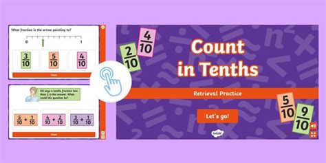 👉 Retrieval Practice Count In Tenths Interactive Quiz