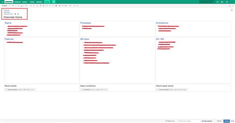 Content And Links In A Confluence Page Appear Vertically Confluence