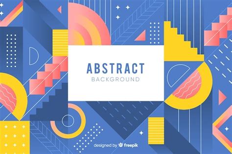 Vibrant Geometric Shapes In A Dynamic Abstract Composition Jiffy Designs