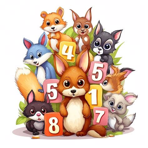 Premium Photo 3d Rendered Numbers Numeric For Young Learning